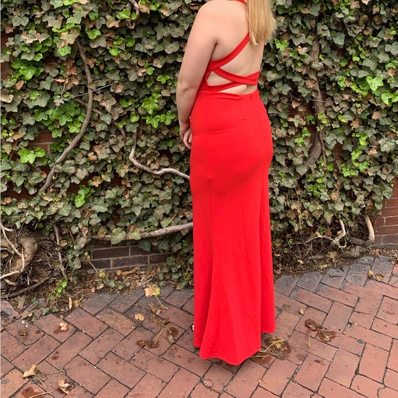 Lulus | Dresses | Straight To The Heart Backless Maxi Dress | Poshmark